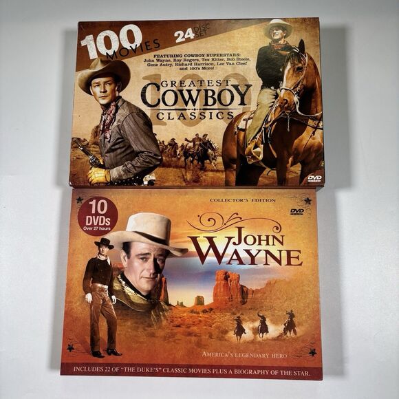 Media | 10 Greatest Cowboy Classics John Wayne Dvd Lot Collectors ...